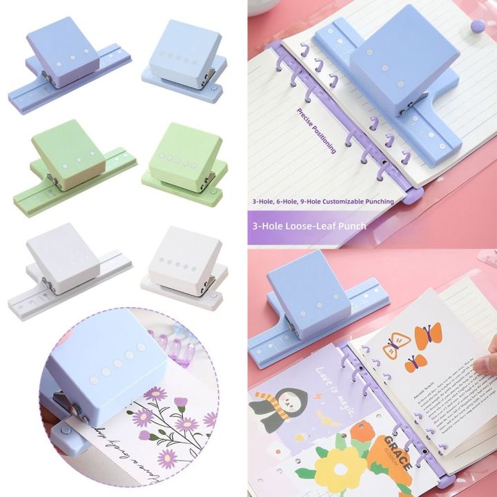 Multi-functional 3/5-Hole Hole Punching Machine Loose Leaf Mini Size ...