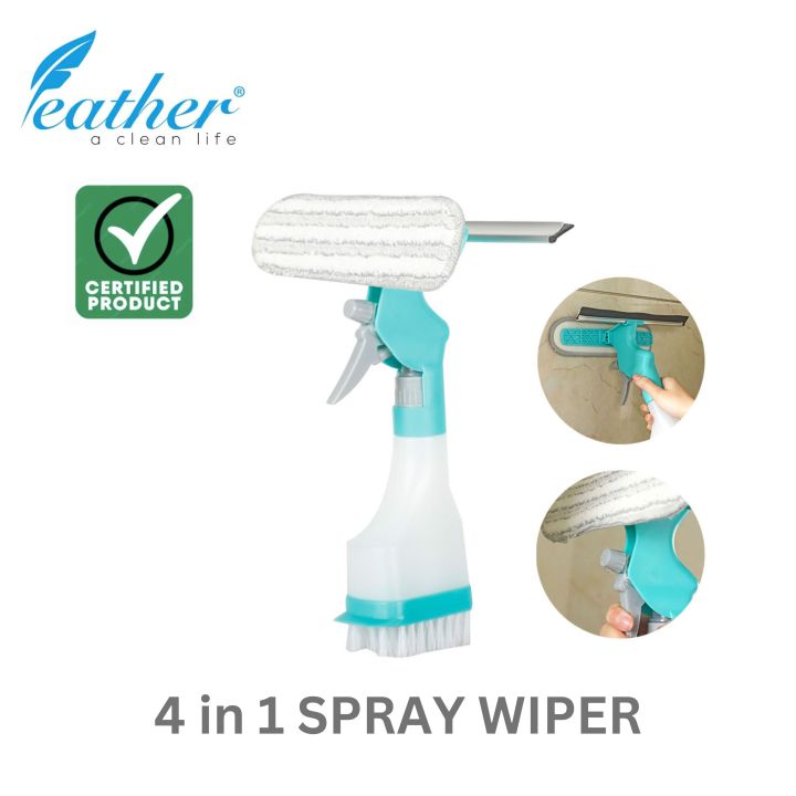 4 IN 1 SPRAY GLASS WIPER CLEANER | Daraz.lk