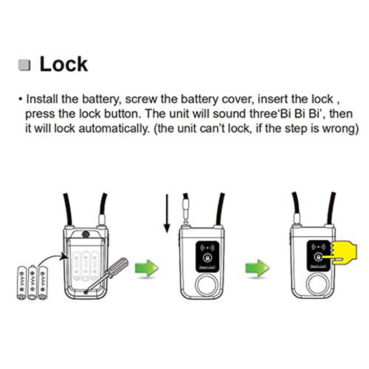Smart Chain Lock Keyless Lock Bike/Motorcycle/Gate/Door Phone APP ...