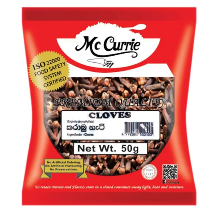 Mc Currie Cloves Whole 50G | Daraz.lk