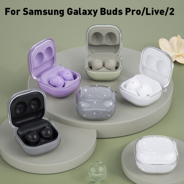 For Samsung Galaxy Buds 2 Pro Live Glitter Transparent Earphone Case ...