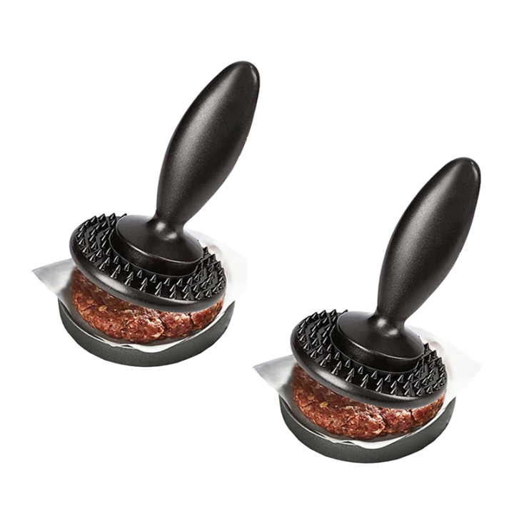 2 Piece Reversible Meat Tenderizer And Pounder 3 In 1 Dual Sided Meat