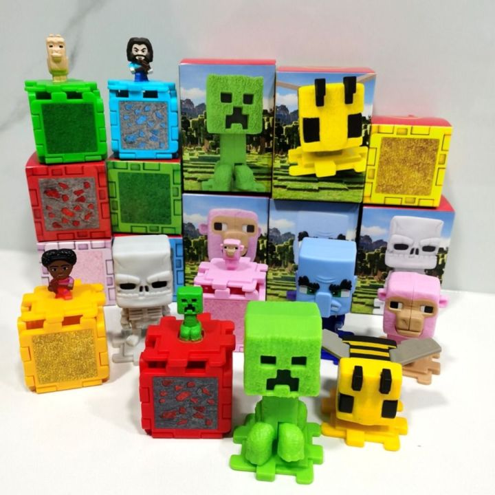 Vorix 2025 New Minecraft Creeper Bee Evoker Figure Steve Llama Cute ...