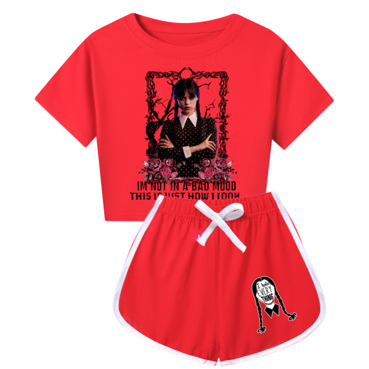Wednesday Addams Cartoon Animation Boys and Girls Children's Clothing ...