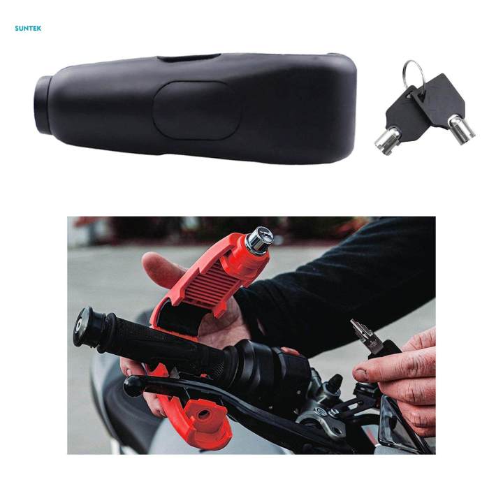 Motorcycle Handlebar Lock Heavy Duty with 2 Keys Bike Handlebar Lock ...