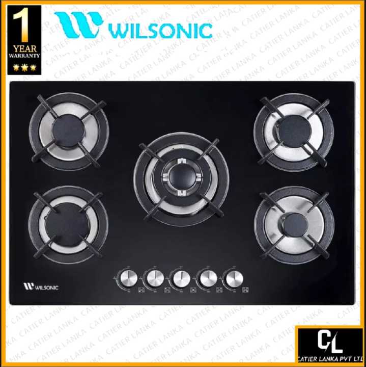 5 HOB Glass Burner Gas Cooker Wilsonic | Daraz.lk