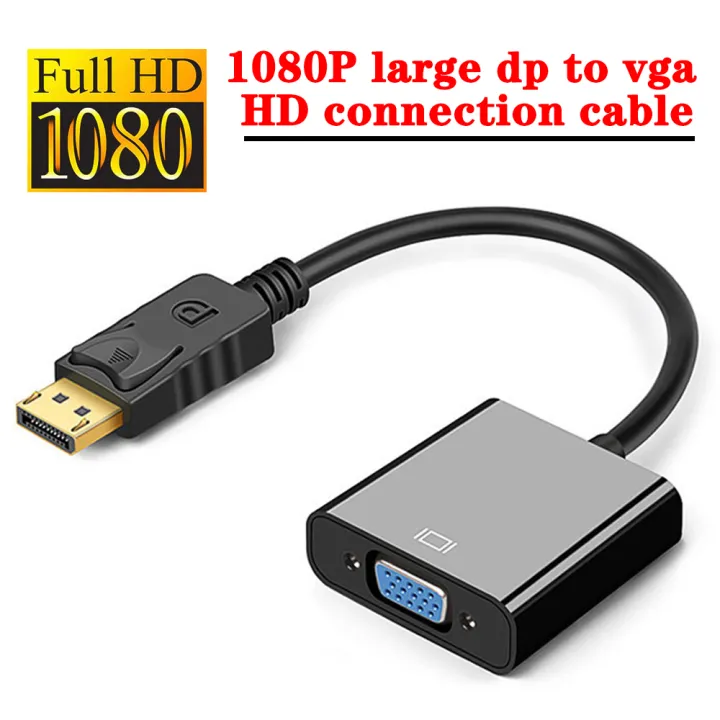 1080p Dp To Vga Adapter Converter Cable Displayport To Vga Conversion ...
