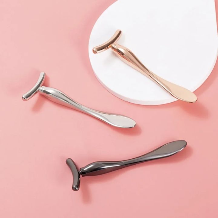 Metal Face Massage Stick Eye Cream Applicator Metal Eye Roller Cream ...