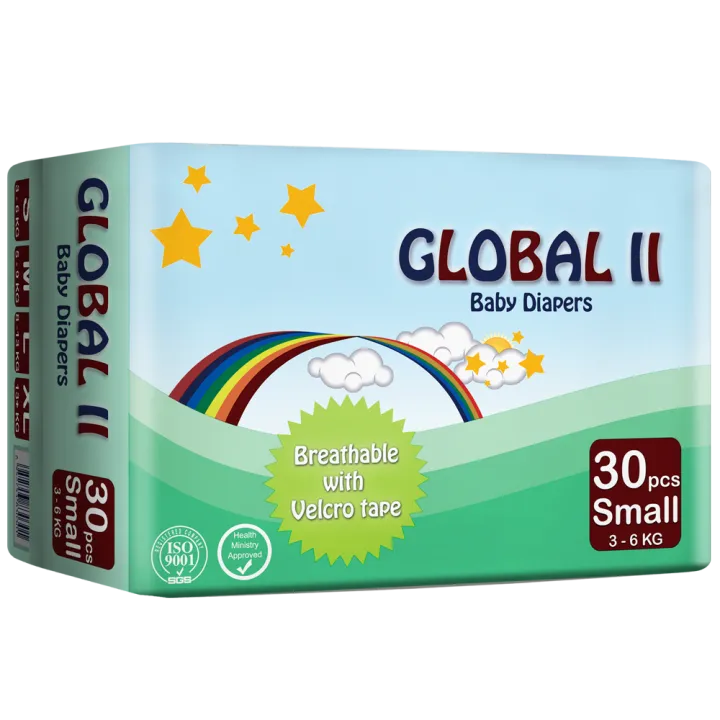 Global II Baby Diapers 30pcs | Daraz.lk