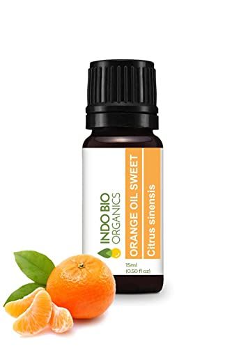 INDO BIO ORGANIC Sweet Orange Essential Oil - Cold Pressed, 100% Pure ...