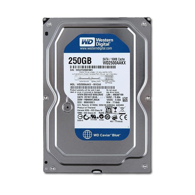 WD Blue Hard Disk 3.5 250GB Desktop SATA Drive HDD 7200RPM Genuine ...