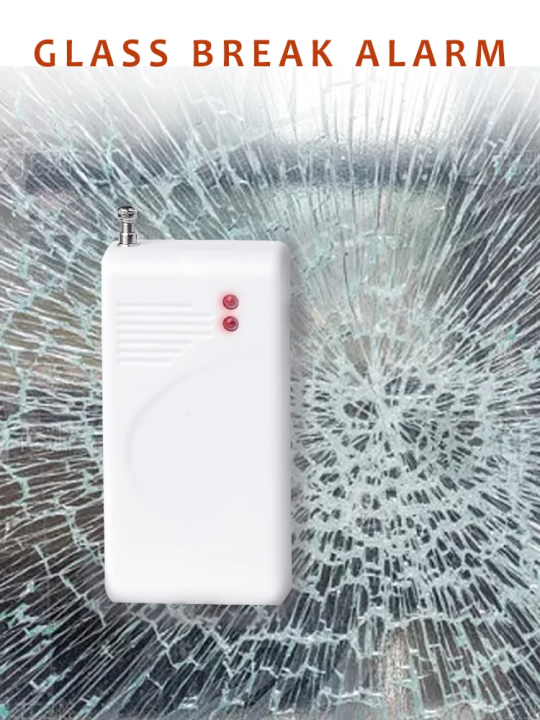 433mhz Vibration Sensor Detector Wireless Door Window Glass Break Shock ...