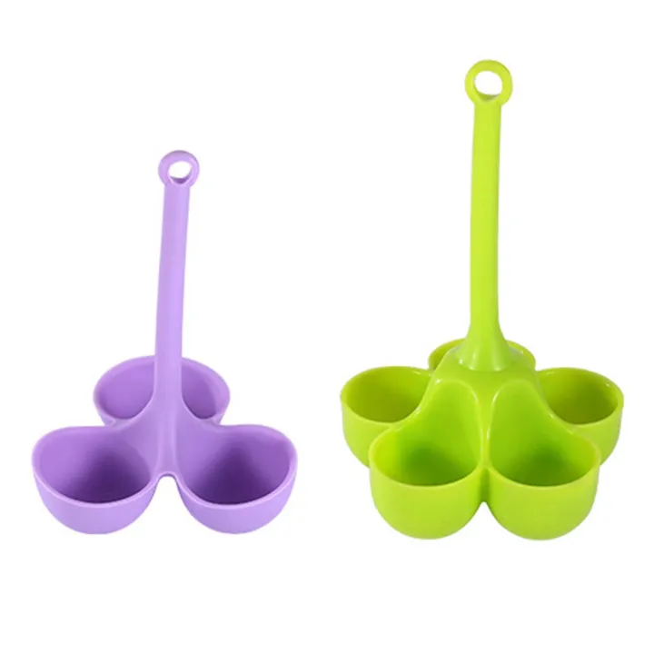 Quorrae Heat Resistant Egg Cooker Sil Egg Steamer 3/5 Cavities Long ...