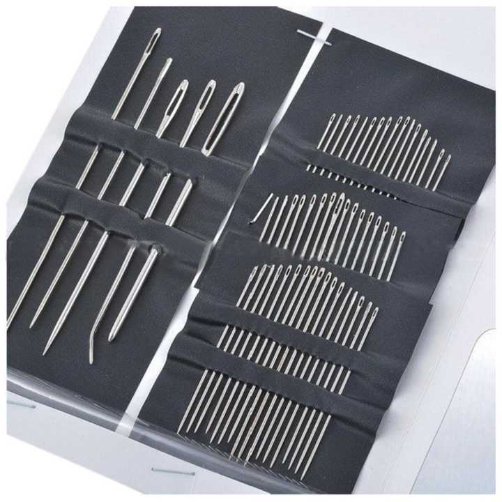55 Pcs / Set Metal Sewing Needle Embroidery Mending Craft | Daraz.lk