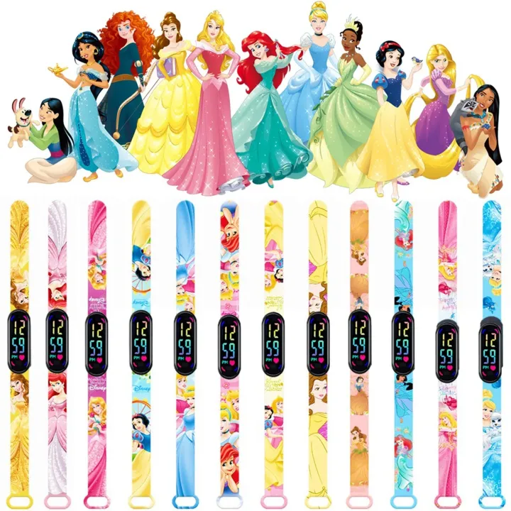 Disney Princess Frozen Figure elsa Kids' Digital Watches Cartoon LED ...