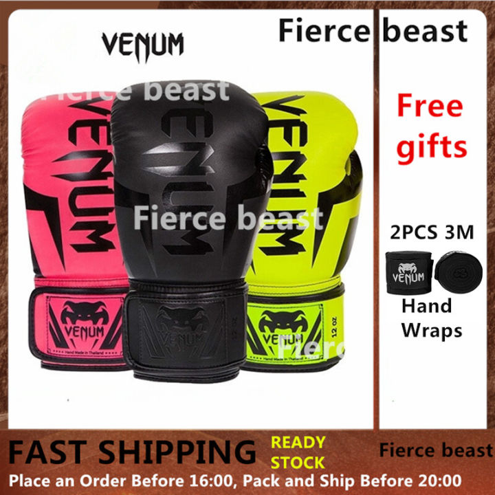 [ Freebies 3m Hand Wraps ] VENUM Spot Goods Training Boxing Gloves for ...