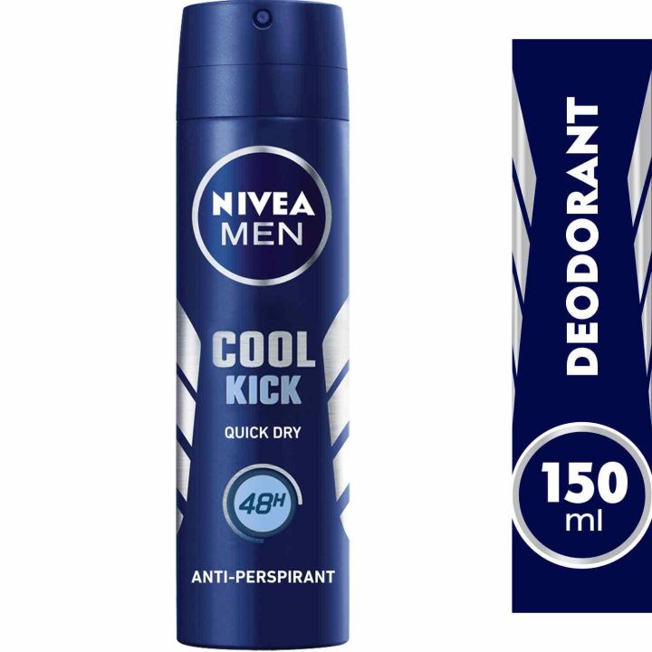 Nivea Men Cool Kick Body Spray Perfume 150ml | Daraz.lk