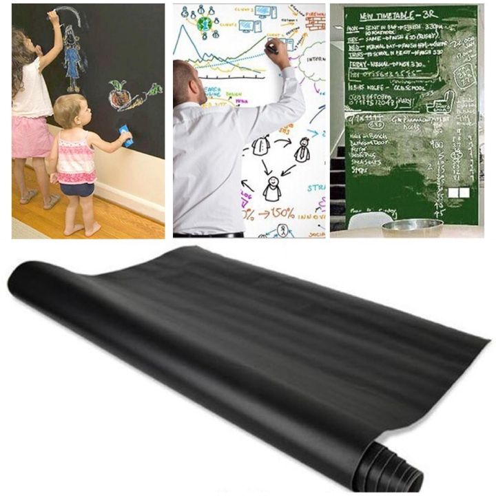 Large Blackboard Removable Vinyl Wall Sticker Chalkboard Decal Kids ...