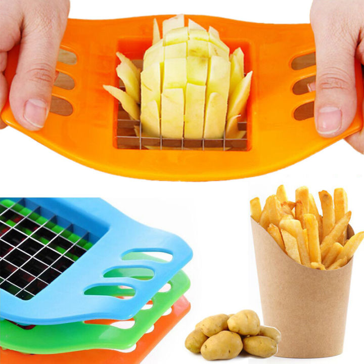 Potato Chip Cutter Stainless Steel Vegetable Fruit Chopper Chips Easy ...