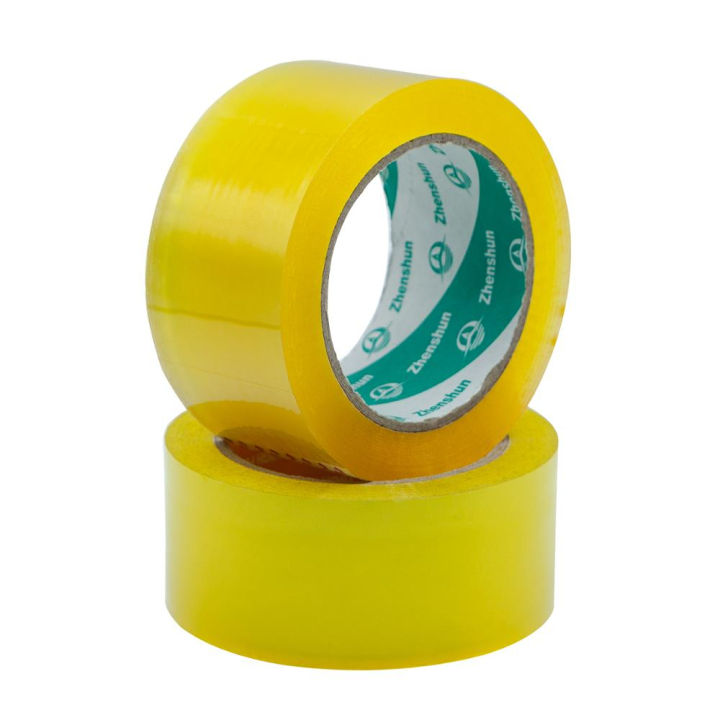Packing Tape Adhesive Sellotape Yellow 1"/2" (25mm/50mm) Tape 80m/100m ...