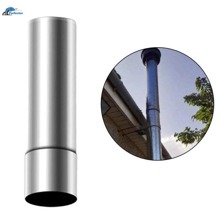 Dia 2.36 inch Wood Pipe Chimney Flue Extension Tube for Burner Furnace ...