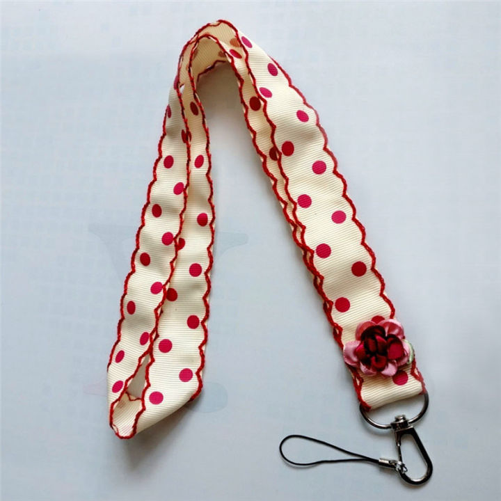 【Unique features】DIY Cute Pink Neck Lanyard For Keys Lanyards Strap Key ...