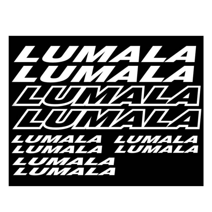 Push Bike Cycle Stickers Luminous Reflective 10 Piece Full Set Plotter ...