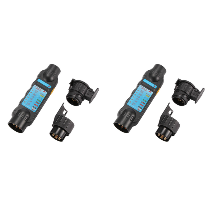 Wurrpopy-2X 12V Vehicle Car Trailer Tester 7/13 Pin Towing Light Cable ...