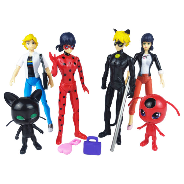 【Hot New Release】6Pcs/Set Action Figurine Colorful Lovely Miraculous ...