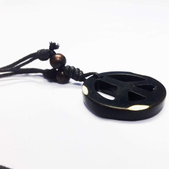 Chain / Peace Sign Pendant with Rope Chain /Fashion Necklace Chain with ...