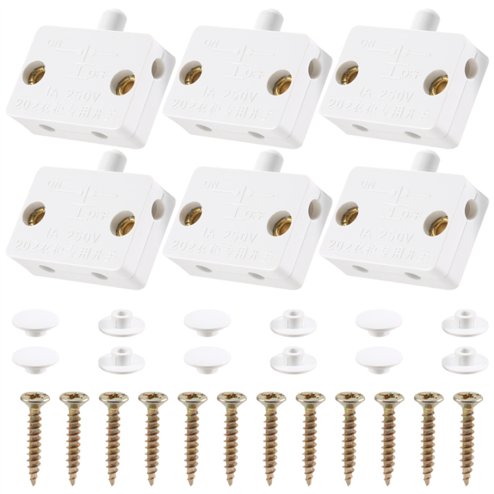 6Pcs Door Led Switch for Closet Light,Normally Closed Cabinet ...