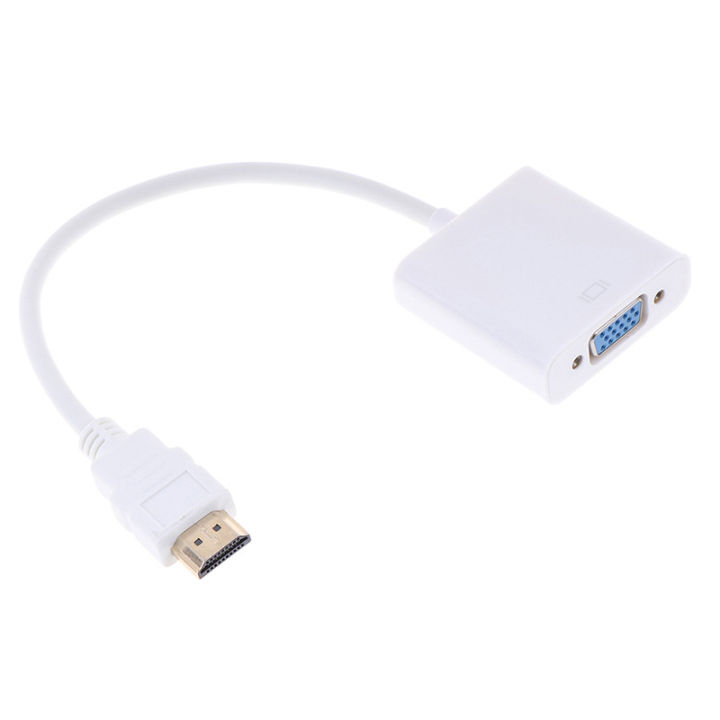 HDMI To VGA Converter Adapter HD 1080P White Vga A Hdmi VGA Display ...