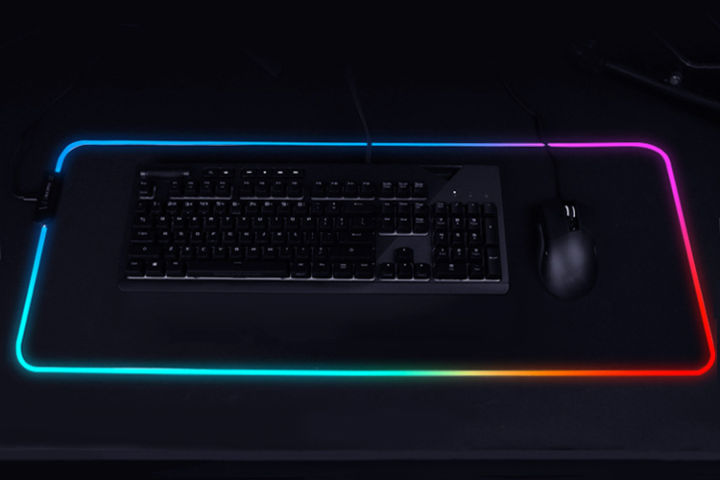Gaming MousePad (800x300mm) Large Gamer RGB Mouse Mat with Backlit RGB ...