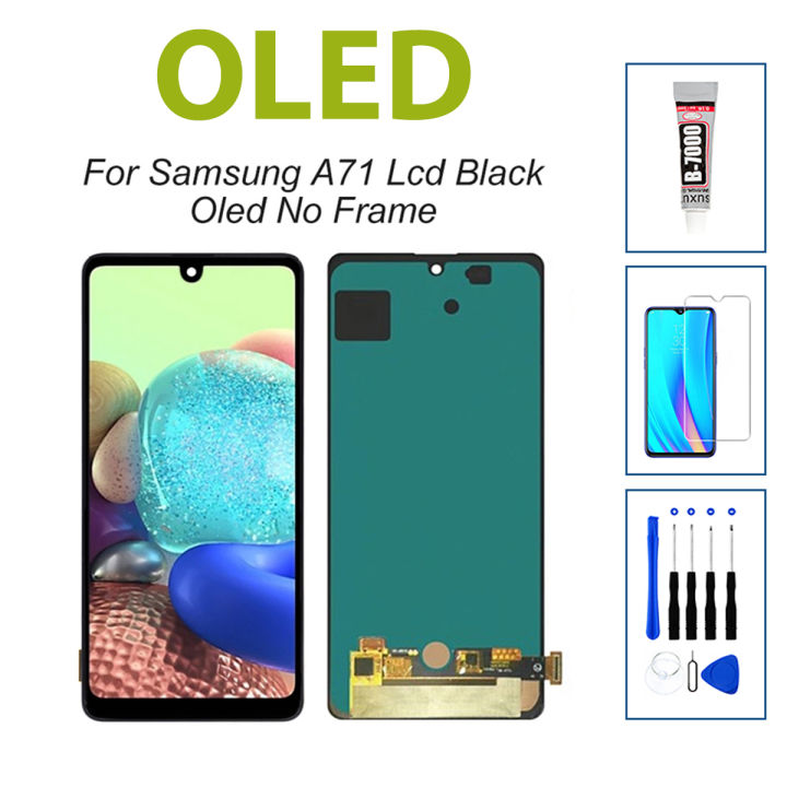 OLED LCD No Frame For Samsung Galaxy A71 A715 Display Touch Screen Digitizer Assembly ...