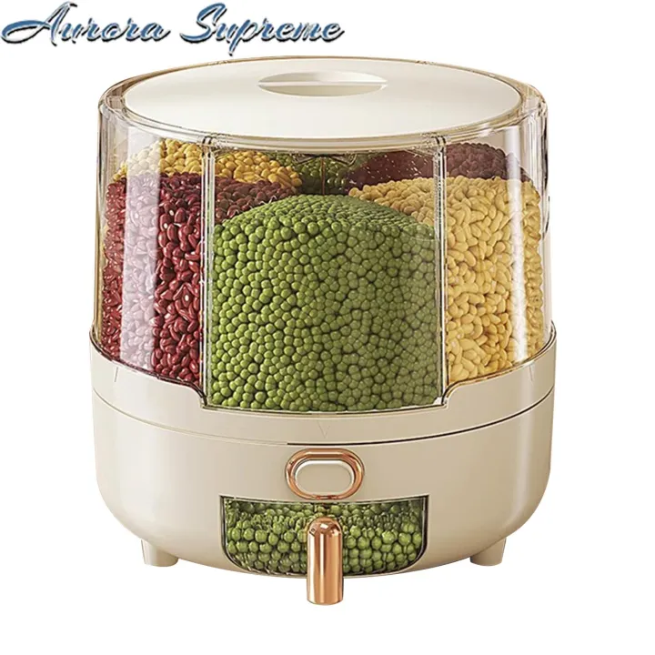 360° Rotation: This cereal dispenser is designed with 360-degree ...