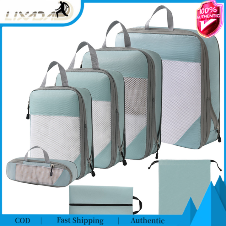 1 Set Compression Packing Cubes Compressible Travel Packing Organizer ...