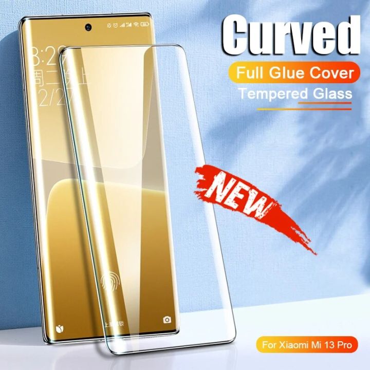 1-3PCS Full Glue Cover Curved Tempered Glass For Xiaomi Mi 13 Pro 12 11 ...