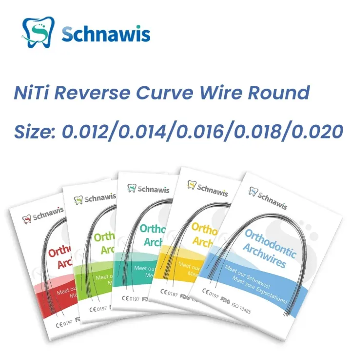 2Pcs/Bag Dental Orthodontic NITI Arch Wires Reverse Curve Round ...