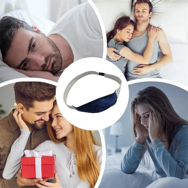 ABIT Adjustable Anti Snore Chin Belt Anti-Snoring Chin Strap Breathing ...