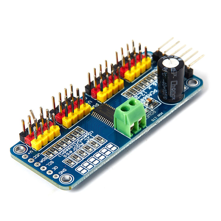 16 Channel 12-bit PWM Servo motor Driver I2C Module Compatible With ... 16 Channel 12-bit PWM Servo motor Driver I2C Module Compatible With ...