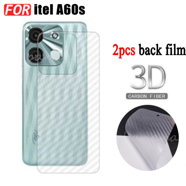 Itel A60S A60 A05S A50 A70 Carbon Fiber Pattern Matte Back Film Rear ...