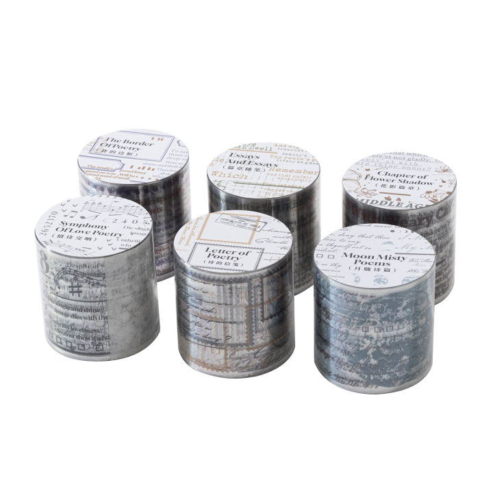 Panda Online 1 Roll Fragmented Poetry Series PET Masking Tapes ...