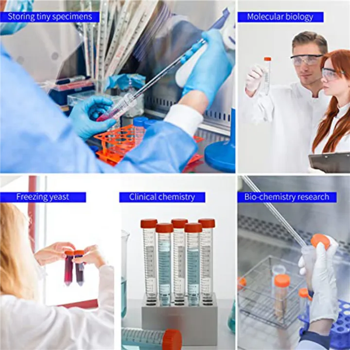Conical Centrifuge Tubes 50Ml, 100 Pcs, Sterile Test Tubes with Screw ...