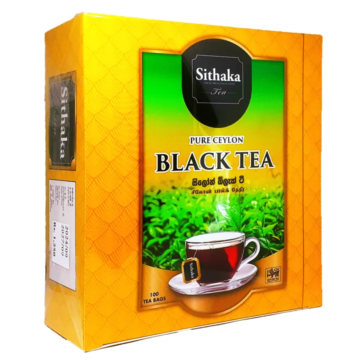 Sithaka Sri Lanka Ceylon Black Tea - 100 Tea Bags - Single Origin ...