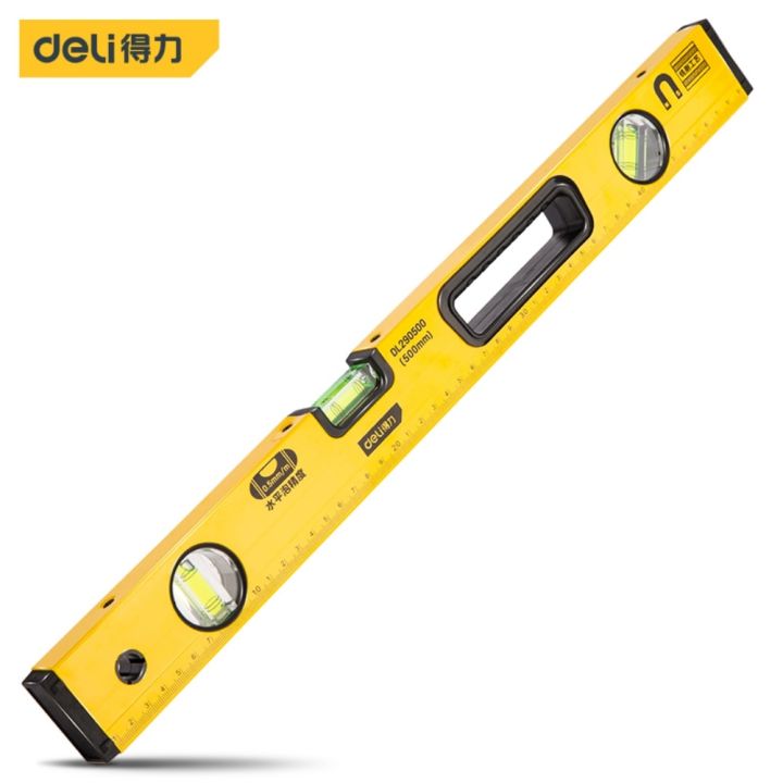 Deli High Precision Spirit Level Magnetic High Bearing Ruler Lever ...