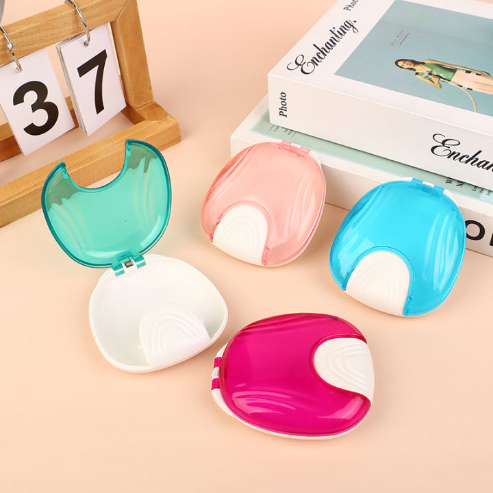 Press-to-Open Dental Retainer Denture Storage Box Partial Denture Case ...