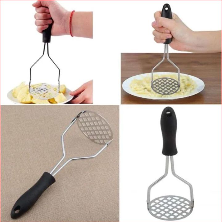 Stainless Steel Potato Masher Vegetable Fruit Masher | Daraz.lk