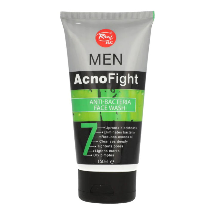 RIVAJ Men Acno Fight Anti Bacteria Face Wash - 150ml | Daraz.lk