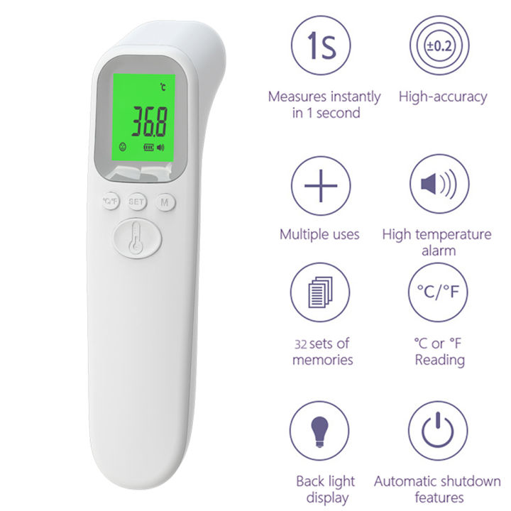 Digital Forehead Thermometric Instrument Non-contact Type Infrared ...