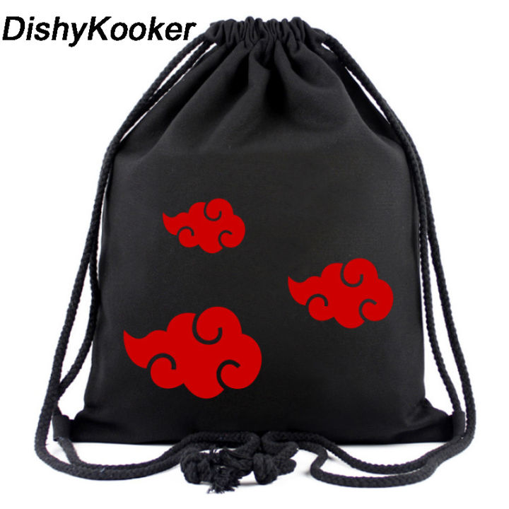 DishyKooker Naruto Drawstring Backpack Cartoon Anime Printing ...
